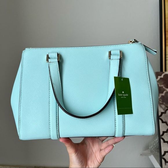 kate spade | Bags | Nwt Kate Spade Light Blue Newbury Lane Small Loden ...